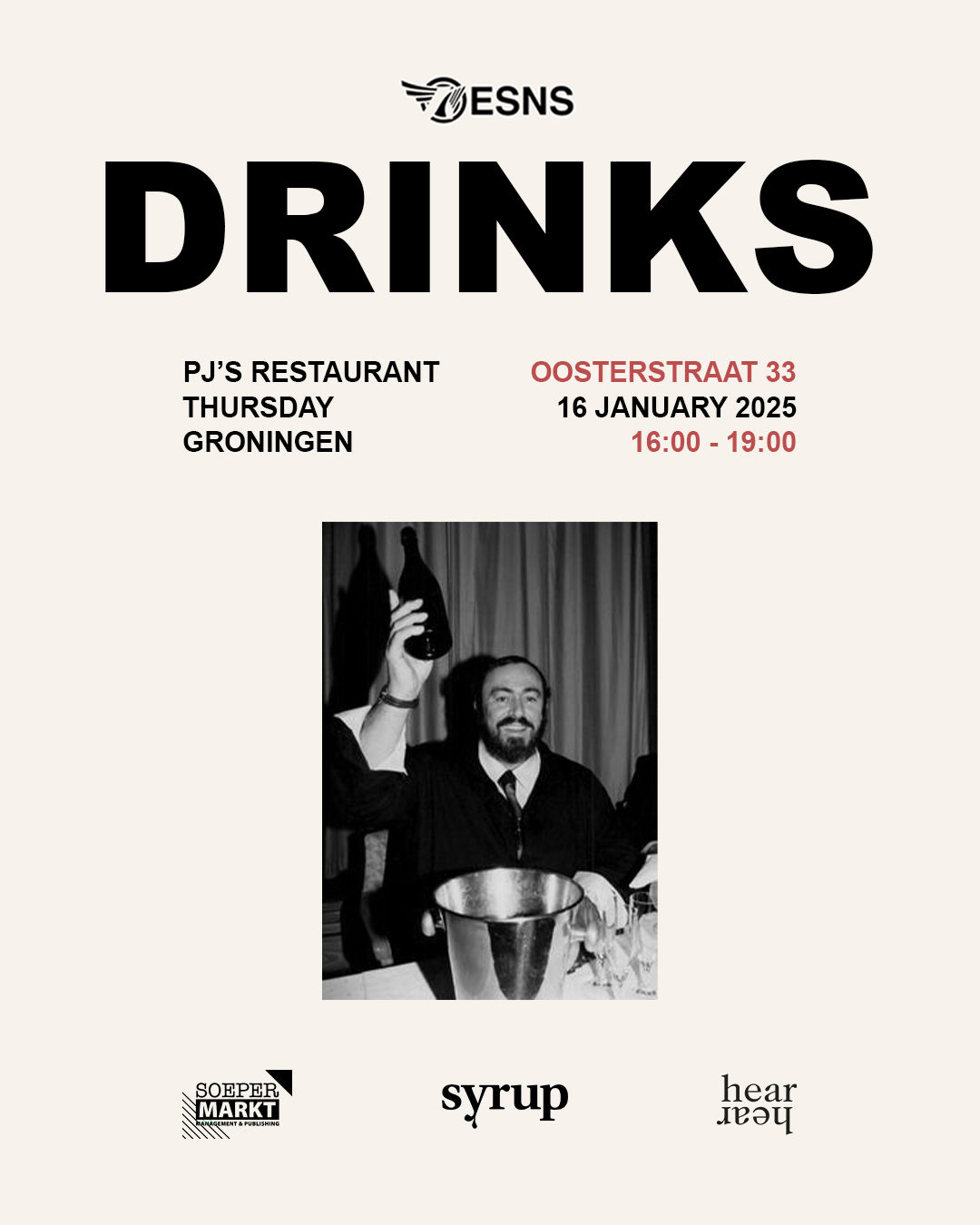 ESNS 2025 drinks - Soepermarkt